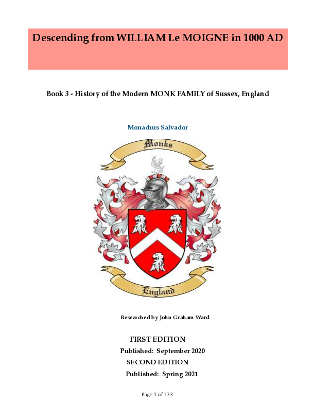 BOOK 3 - History of the Modern MONK FAMILY of Sussex - Ward Family Blog