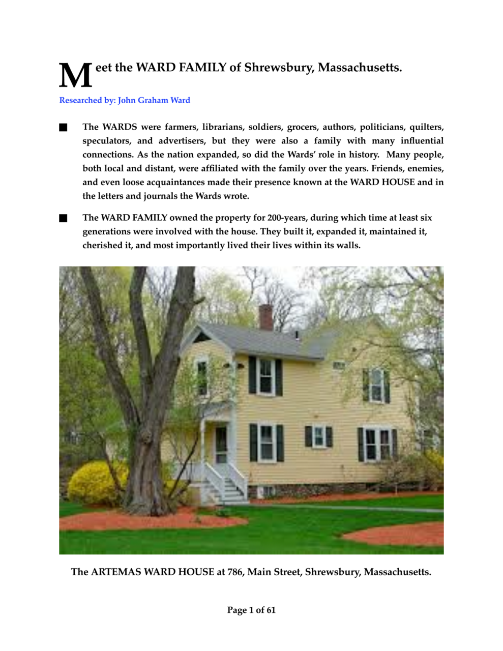 Meet the WARD FAMILY of Shrewsbury, Massachusetts - Ward Family Blog